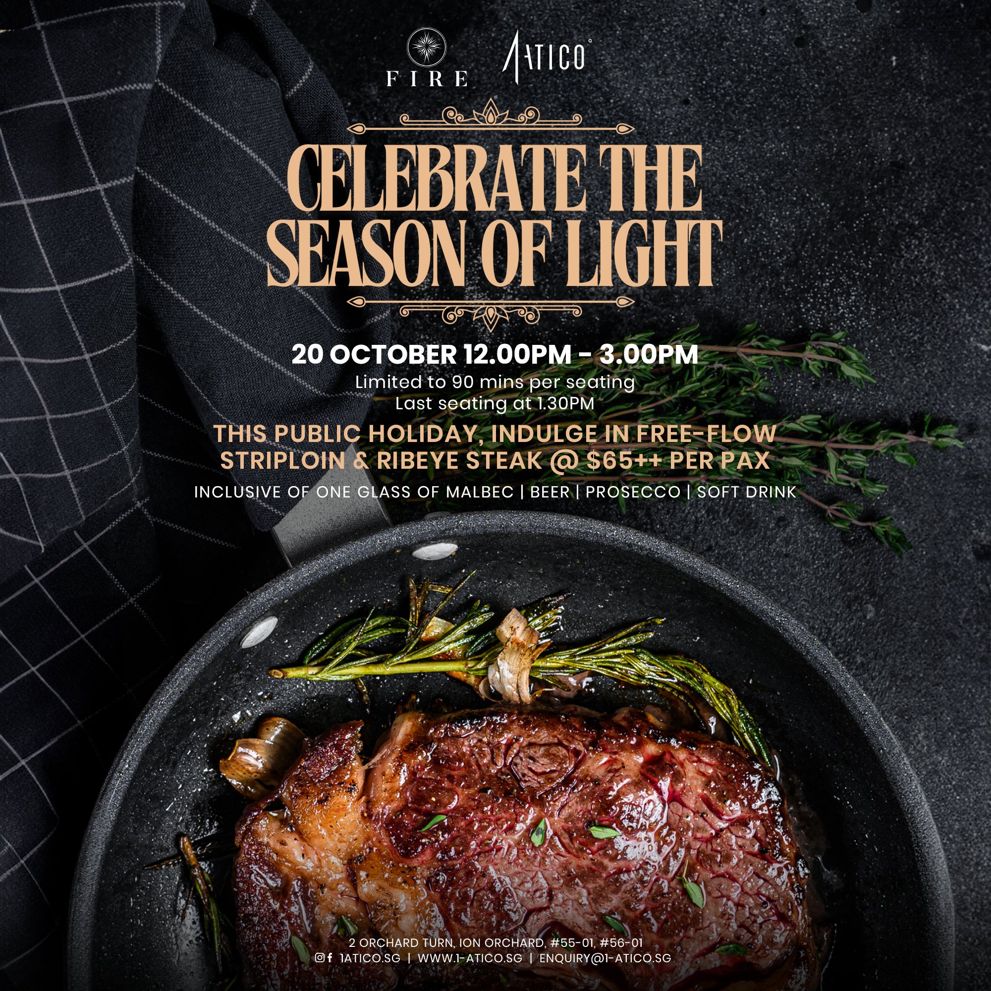 Menu | Argentinian Restaurant in ION Singapore – FIRE at 1-Atico